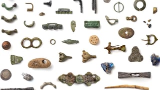 A selction of artifacts from Kalmar County Museum presented at scale ...